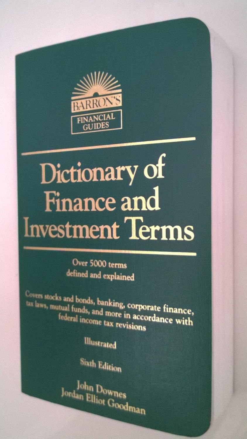 Amazon.com: Dictionary of Finance and Investment Terms (Barron's ...