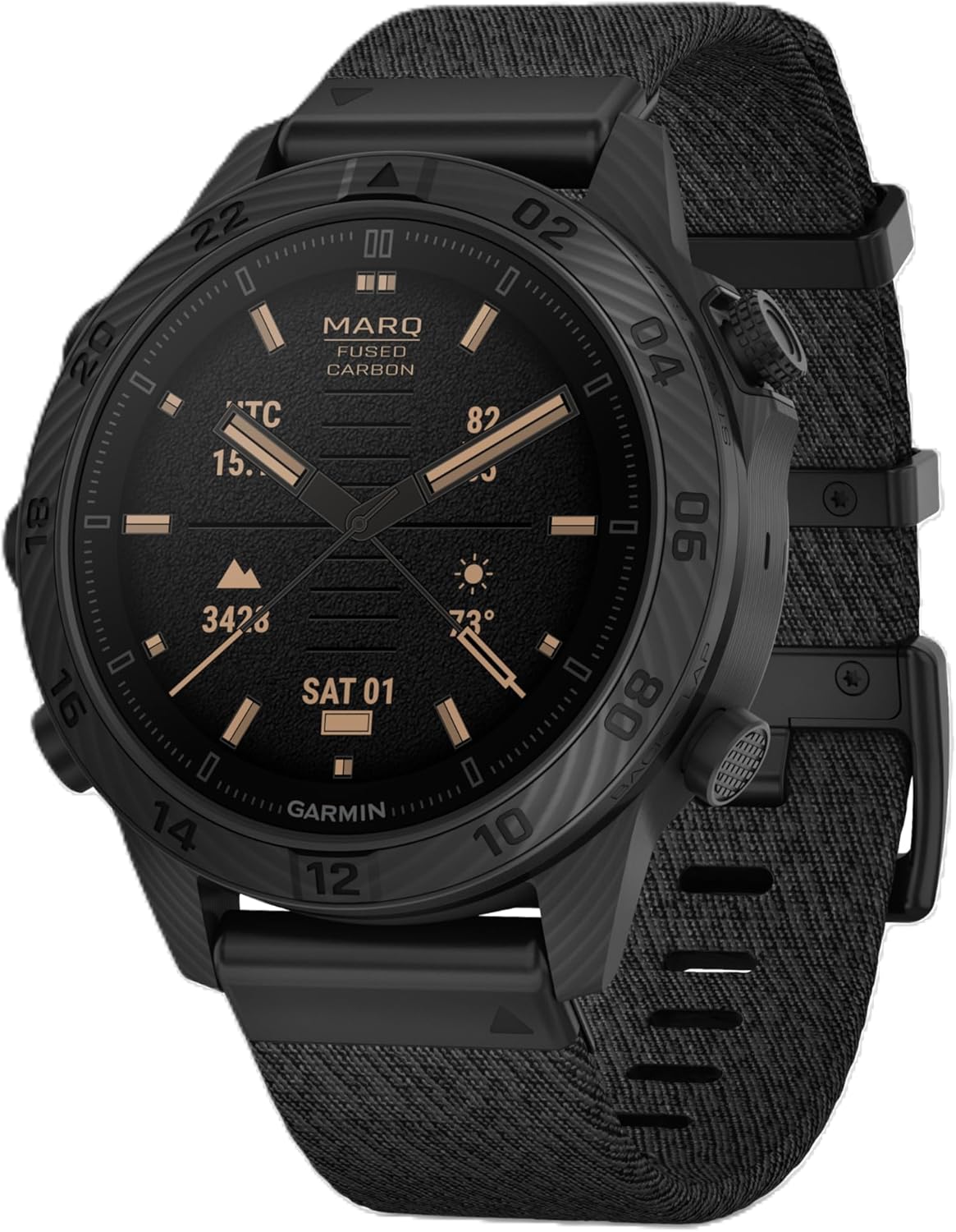 Amazon | MARQ Commander (Gen 2) モダンツールウォッチ カーボンエディション ブラックシリコンバンド付き、010 ...