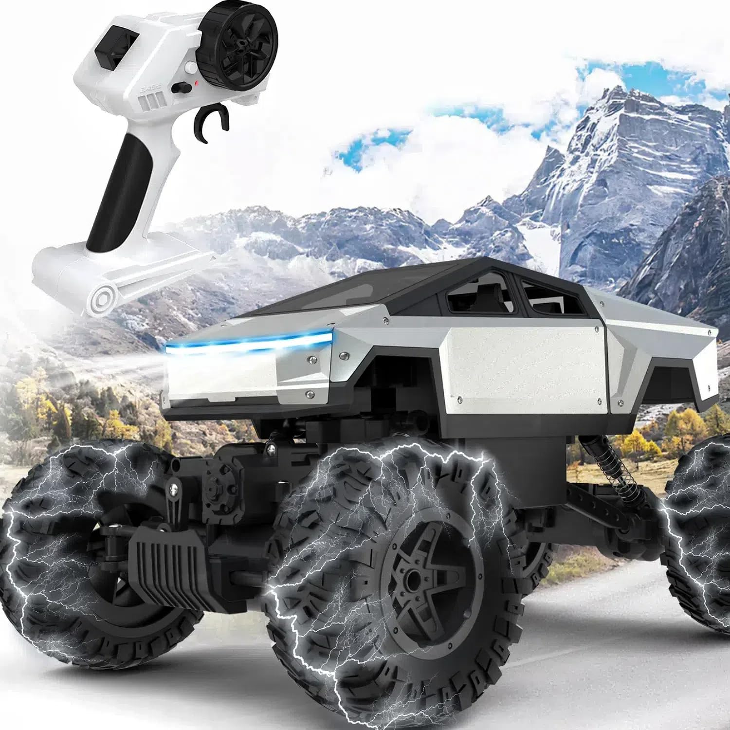 Snapklik.com : NQD RC Truck, 1:14 Scale Big Cybertruck Model Remote ...