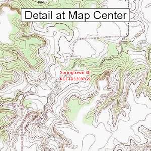 Amazon.com : USGS Topographic Quadrangle Map - Springtown SE, Texas ...