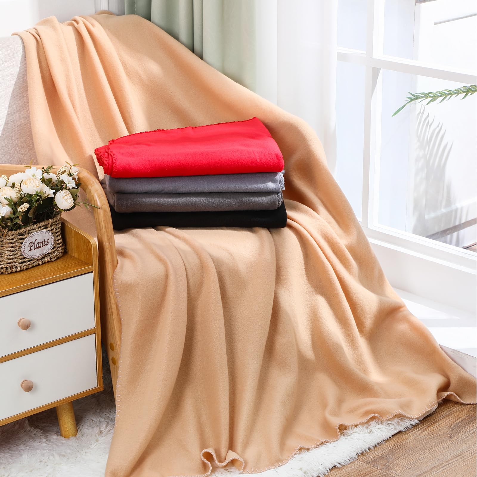 Extra Large Throw Blankets Nestl Cut Plush Fleece Blanket, Soft ...