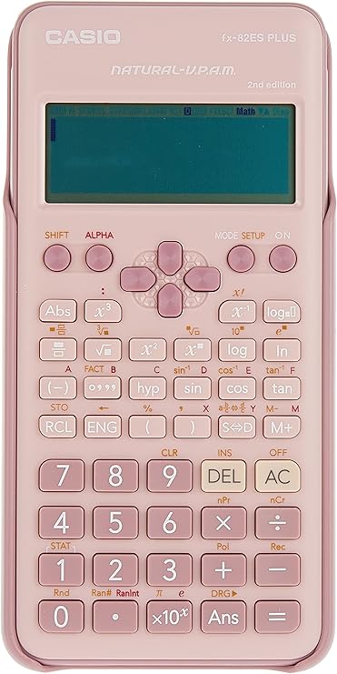 Casio Standard Scientific Calculator PINK - Non Programmable 10 + 2 ...