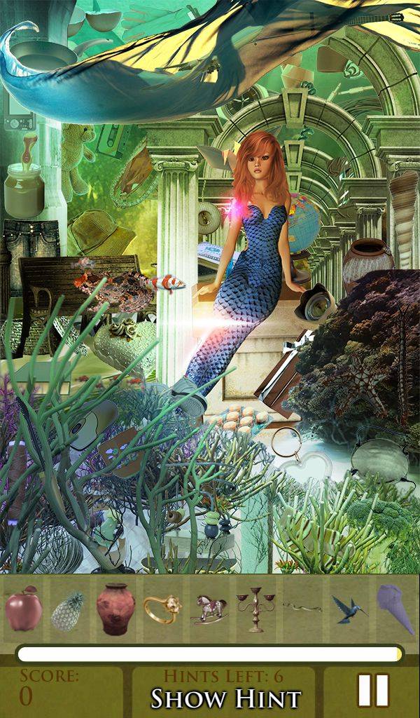 Aplicación Mermaids of Serenity Hidden Object en Amazon Appstore