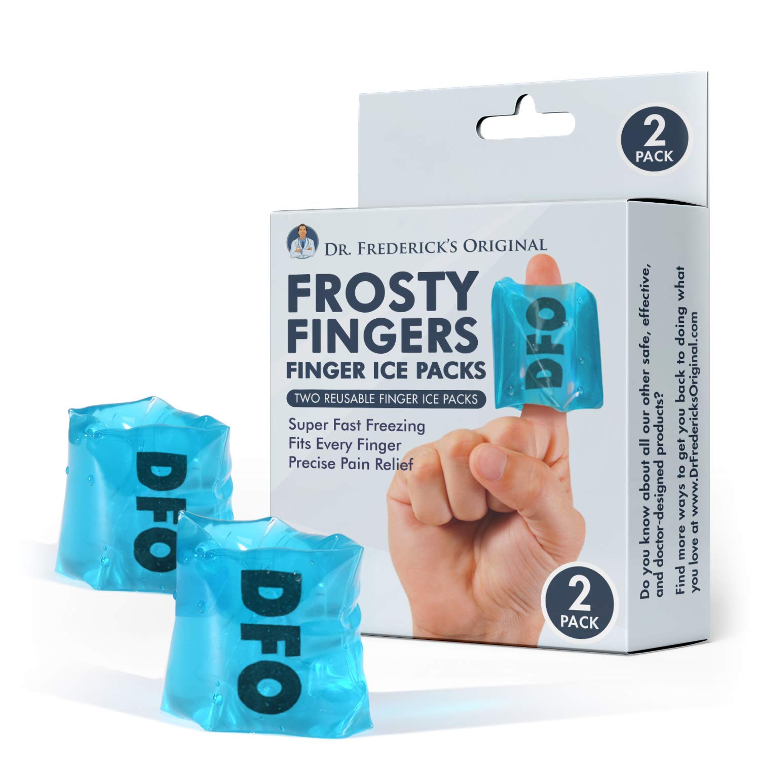 Dr. Frederick's Original Frosty Fingers - 2 Ice Packs for Fingers ...