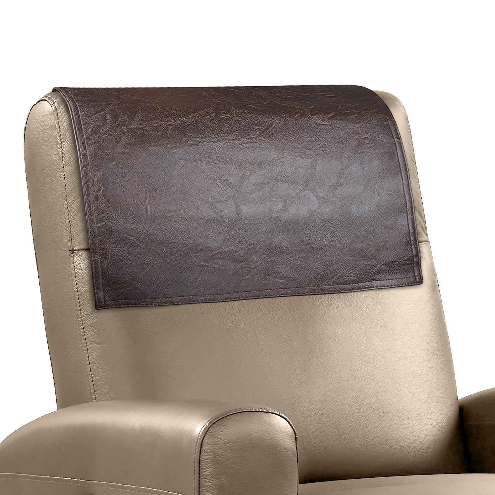 Amazon.com: NZDWZDN Recliner Headrest Protector Faux Leather Headrest ...