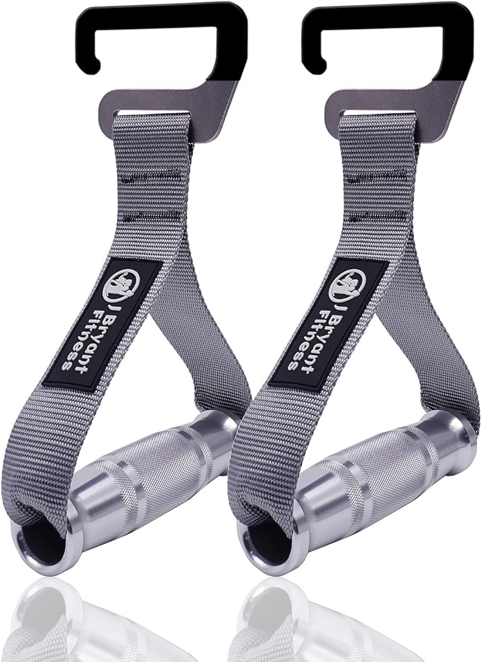 J Bryant Fitness Resistance Band Heavy Duty Metal Gym Handles Stainless ...