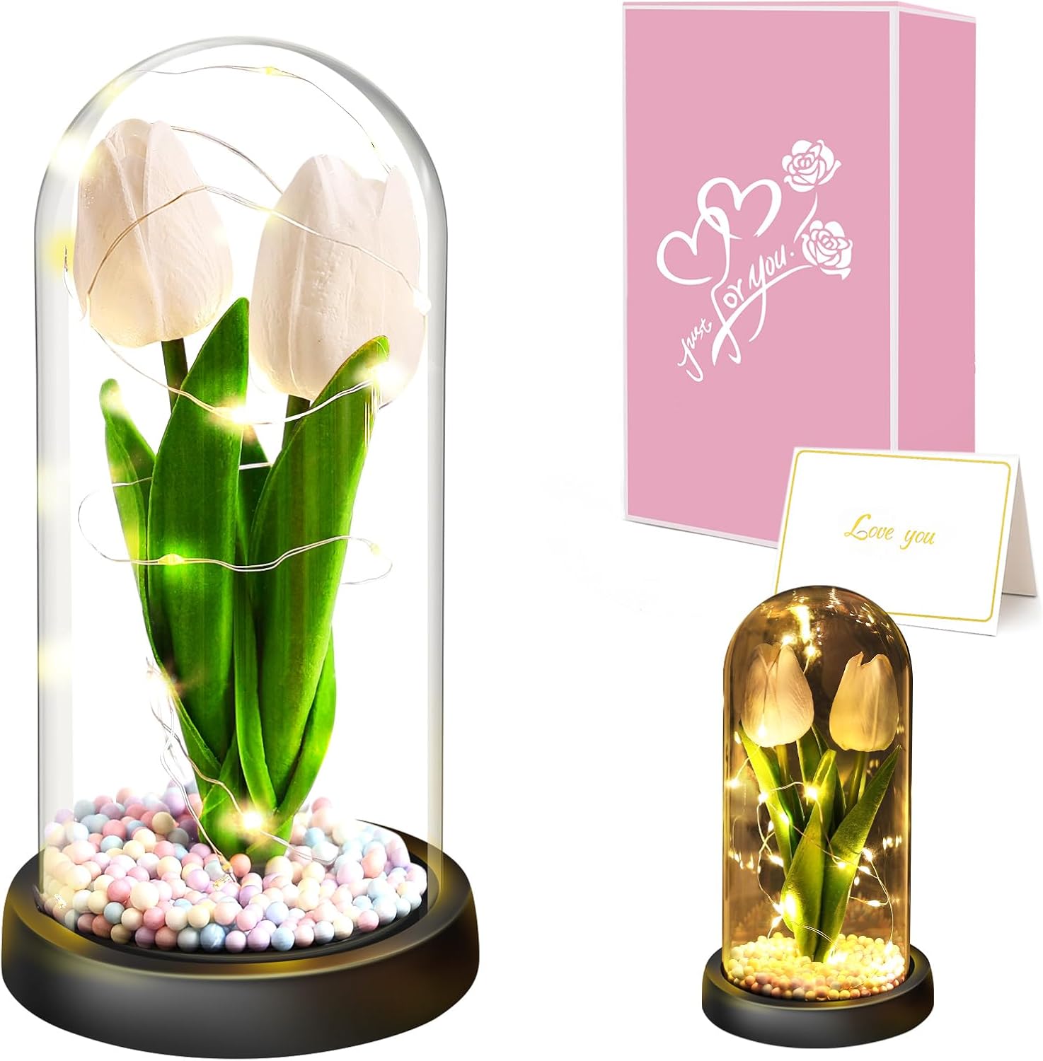 Touloube Mother's Day Gift for Women, Forever Tulip Artificial Tulips ...