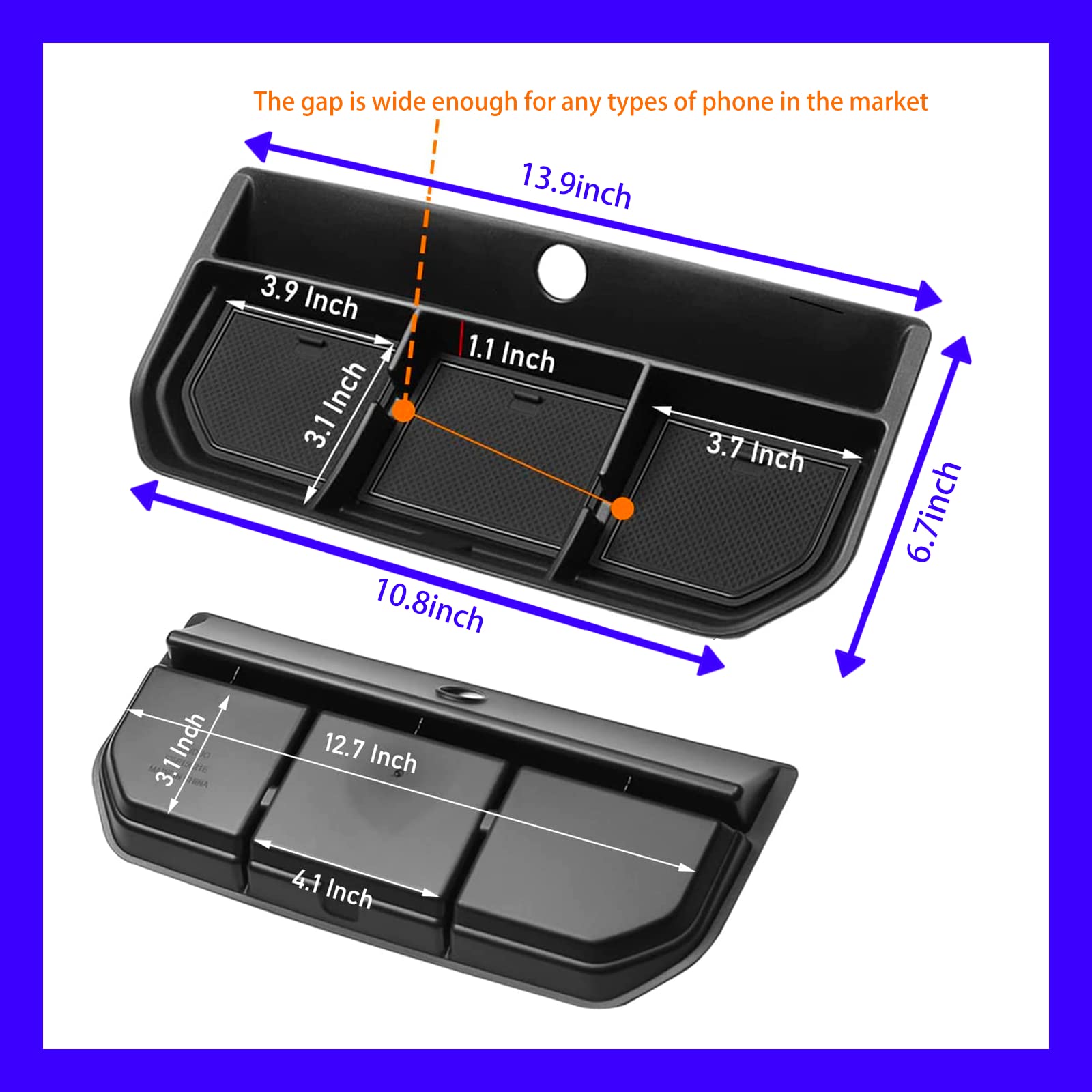 Snapklik.com : 2024 2023 F150 Center Console Dash Storage Tray For 2021 ...