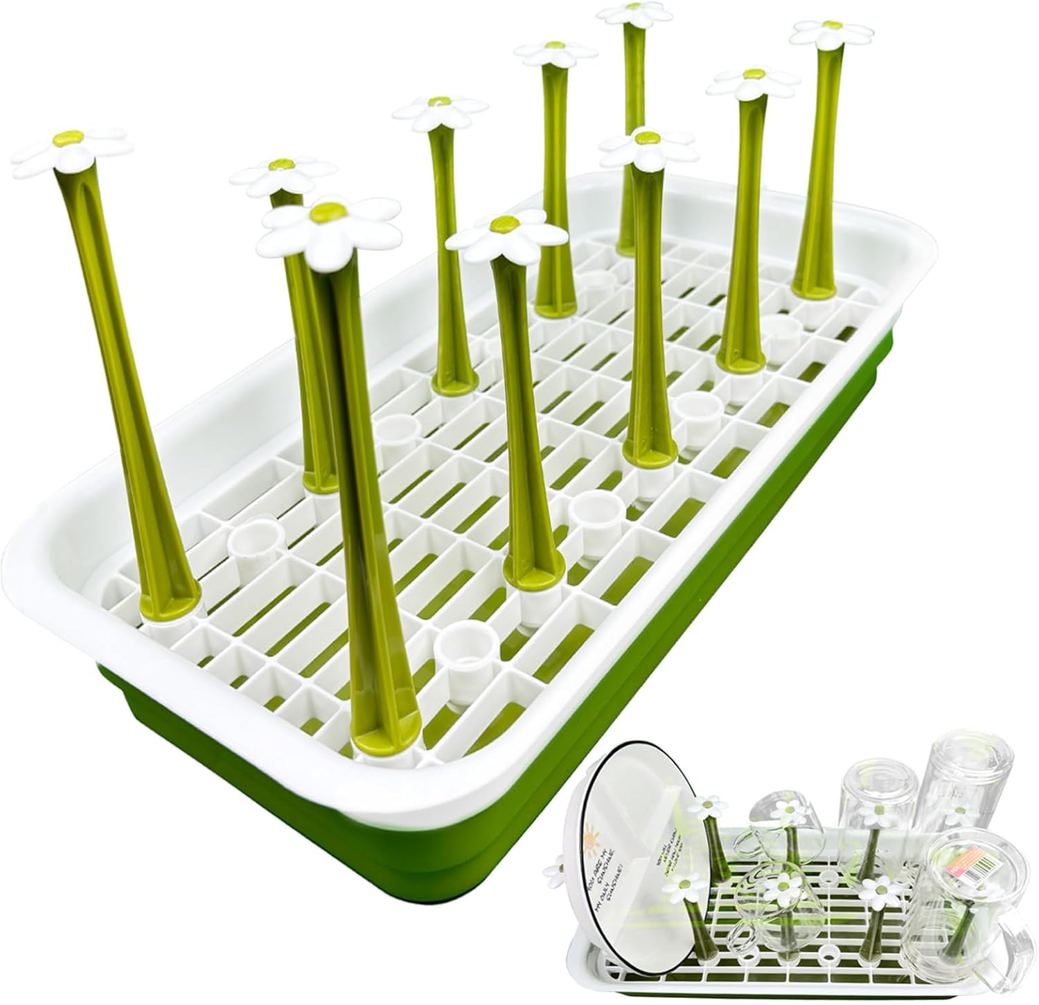 Amazon.com - Removable Large Water Bottle Drying Rack, Vertical Bottle ...