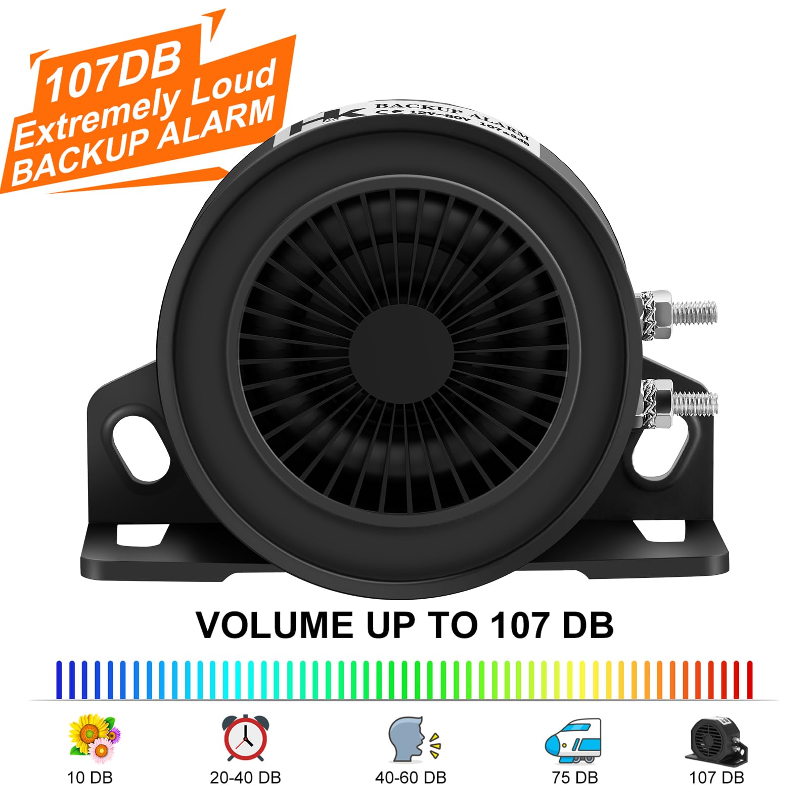 Snapklik.com : HK Truck Back-up Alarm 12V-80V 110DB, Heavy-Duty Car ...