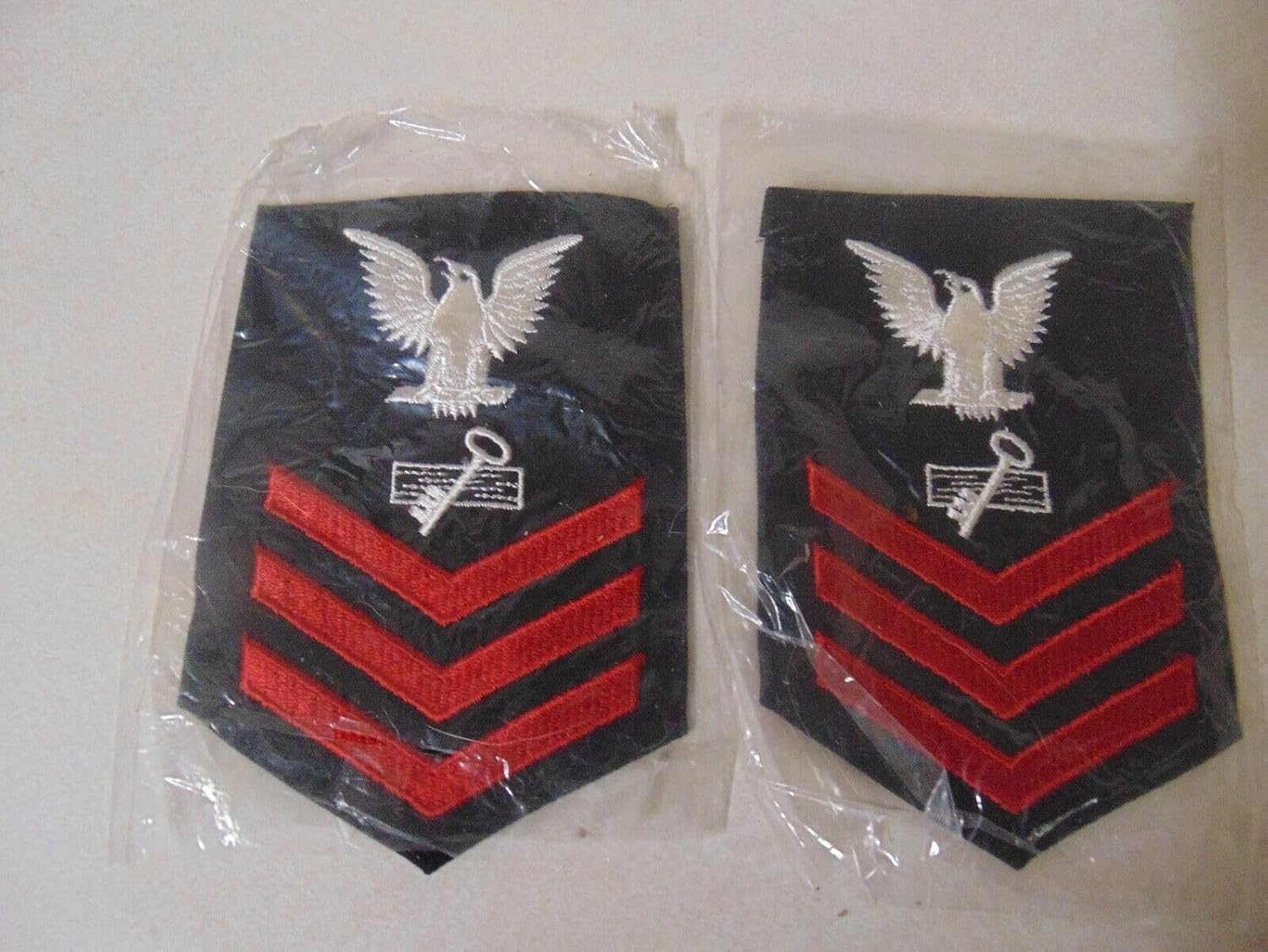 Amazon.com: Fishi Military Patch Rank Set of 2 Petty Officer First ...