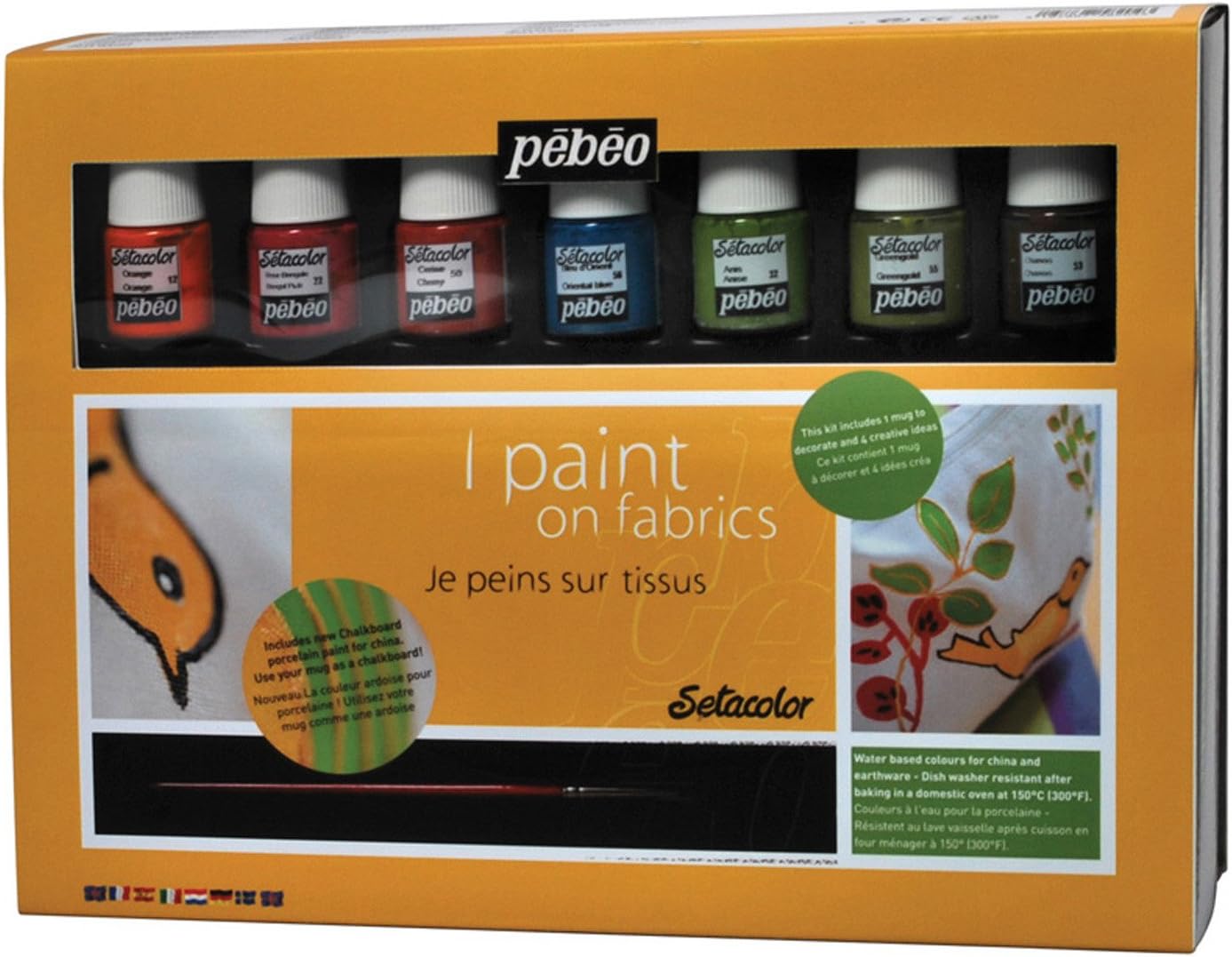 Seta Colour I Paint On Fabric Kit : Amazon.co.uk: Home & Kitchen