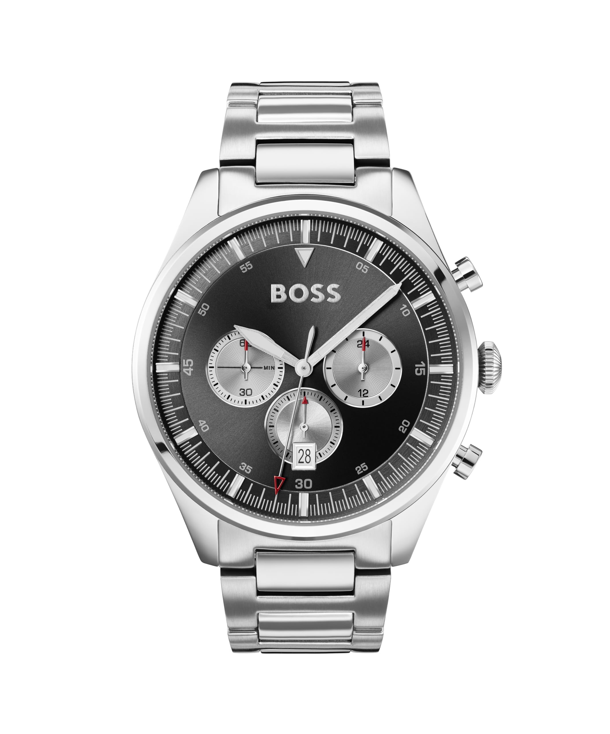 BOSS Men's 44mm Chronograph Quartz Watch Pioneer Collection with Black ...