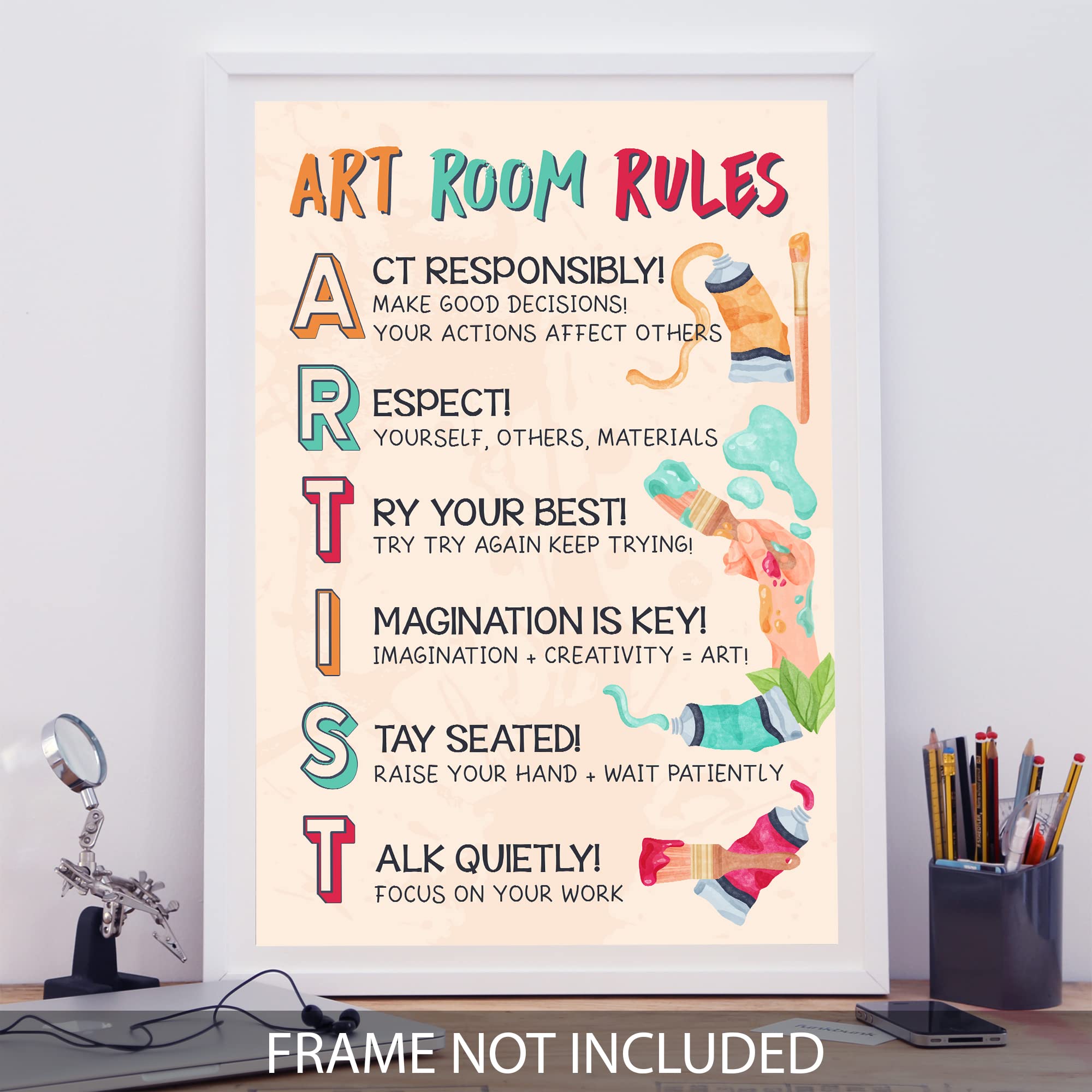 Art Room Rules Art Class Rules (new Version)