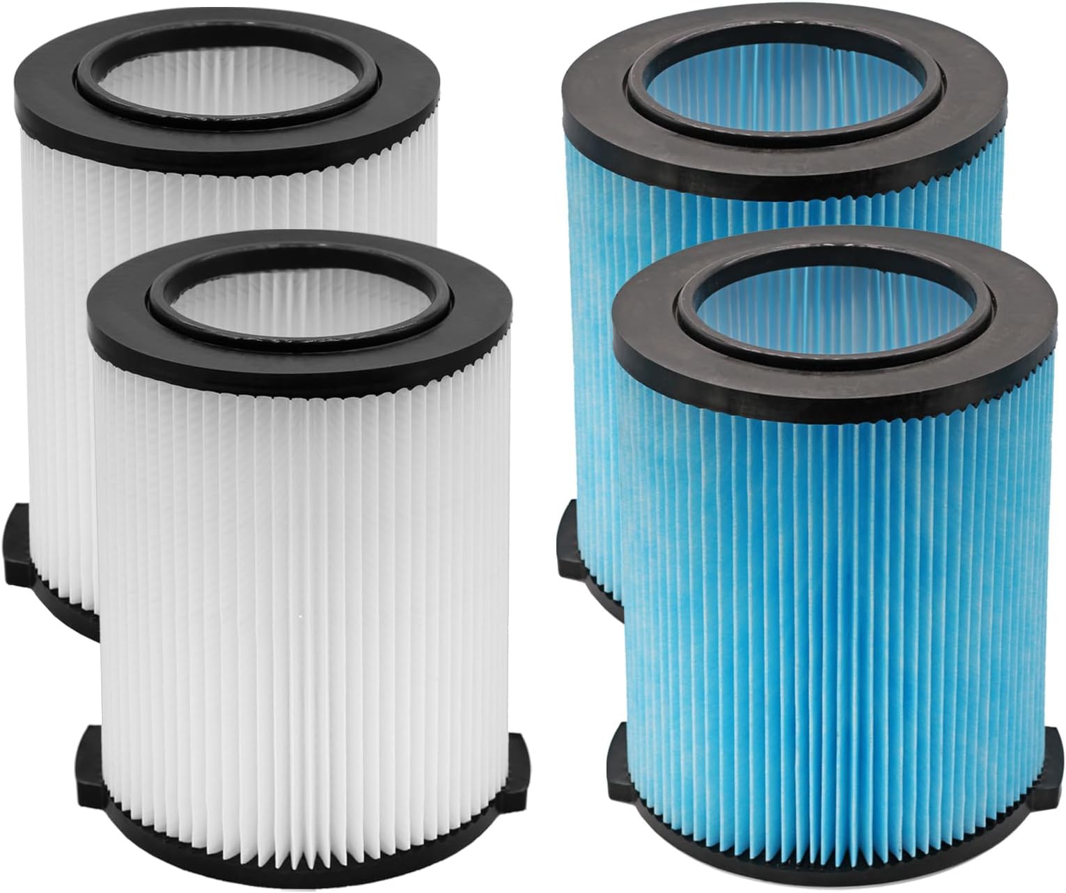 4 PACK Standard Vac Filter for RIDGID Shop Vacuum 5-20 Gallons ...