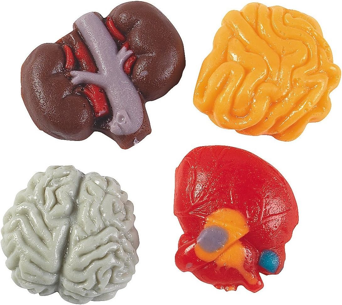Amazon.com : Halloween Organ Harvest Gummy Candy, 38 Pack, 1.03 Pounds ...