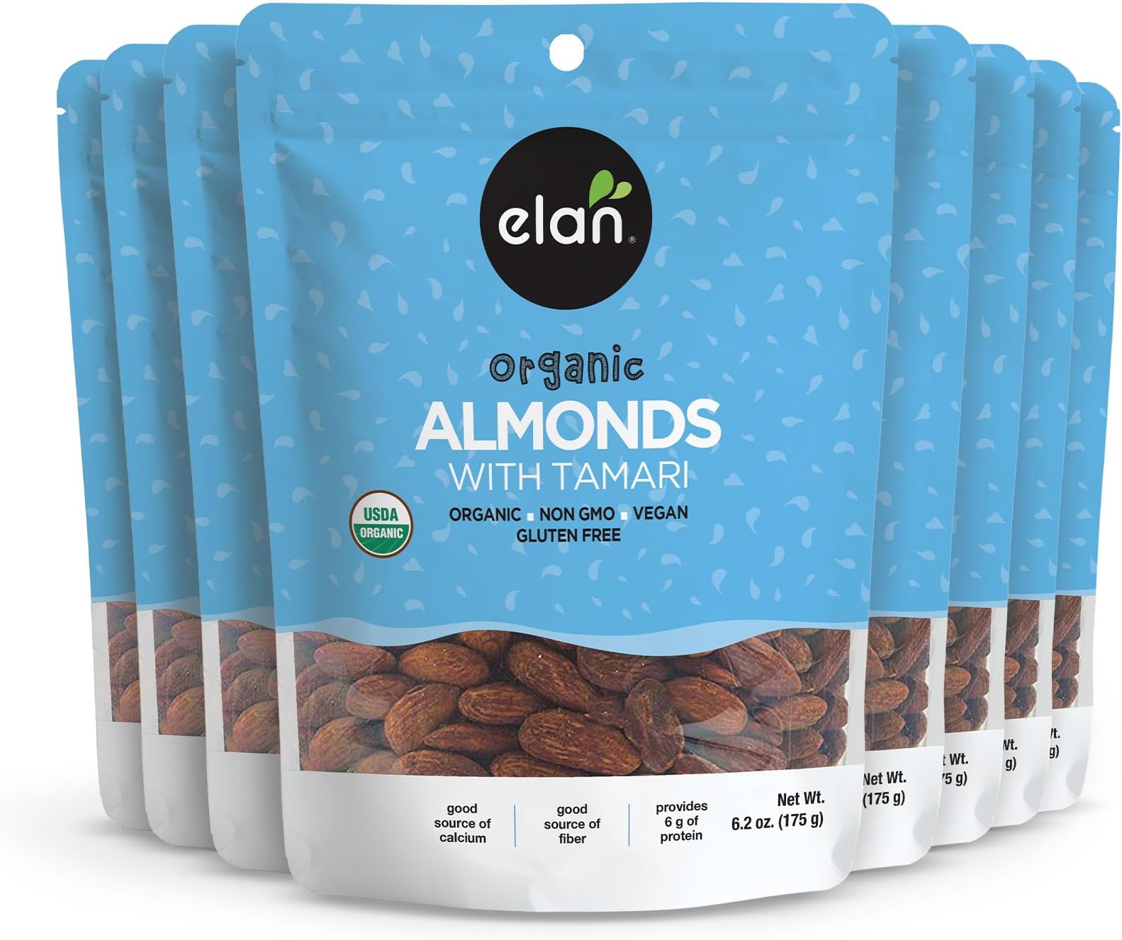 Amazon.com: Elan Organic Almonds with Tamari (Soy Sauce), Salty Snacks ...