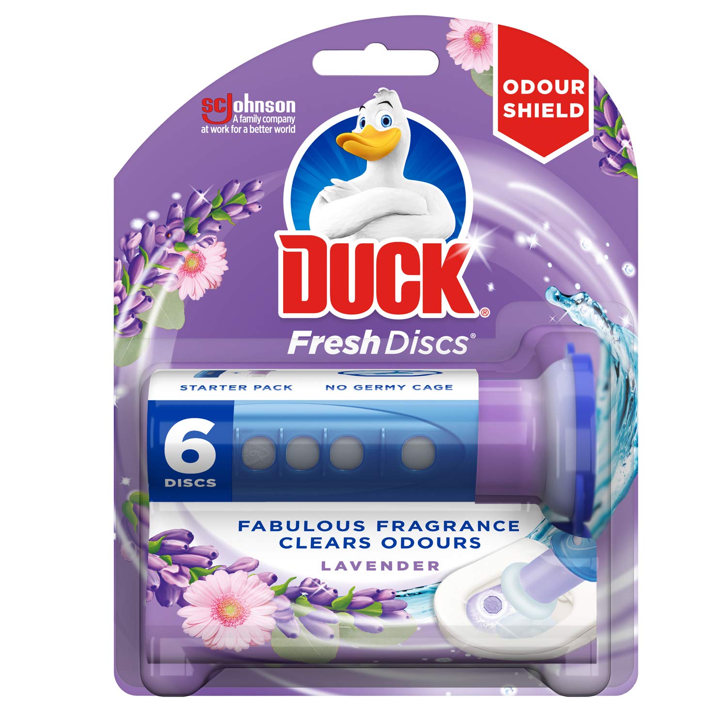Duck Fresh Disc Toilet Cleaner Lavender Starter Pack, 36ml : Amazon.co ...