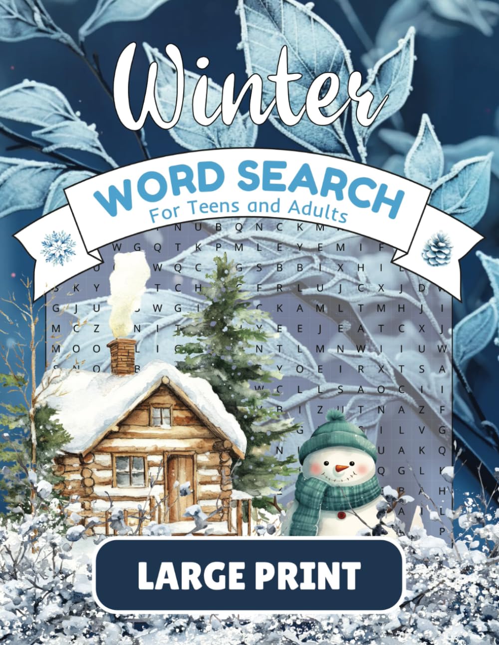 Snowy Days Winter Word Search Book for Adults and Teens Large Print ...