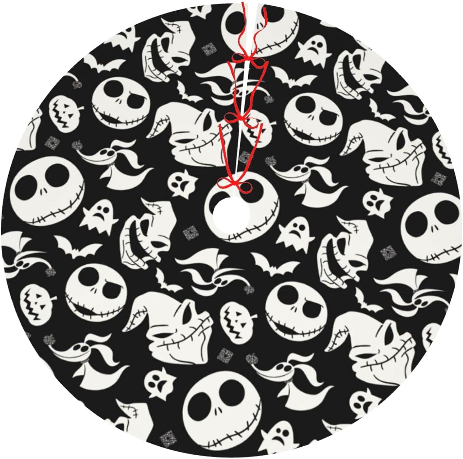 Amazon.com: WANGJUN Halloween Funny Christmas Tree Skirt, Christmas New ...