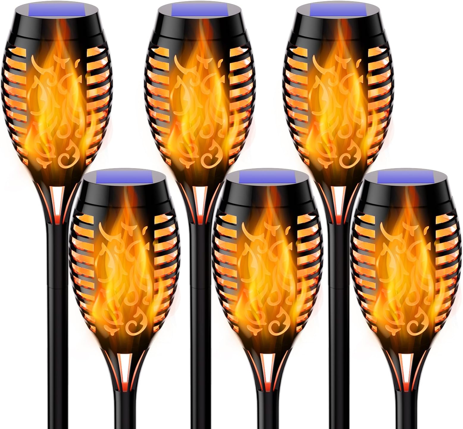 Joltix Solarlampen für Außen Garten, Solarleuchten mit Realistischer ...