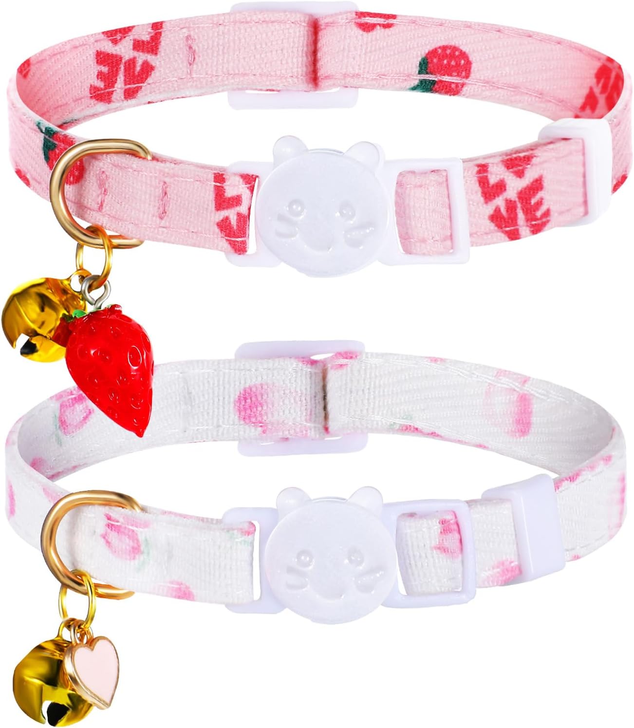 KOOLTAIL Cat Collar with Bell,2 Pack Cute Kitten Collar Bow Tie ...