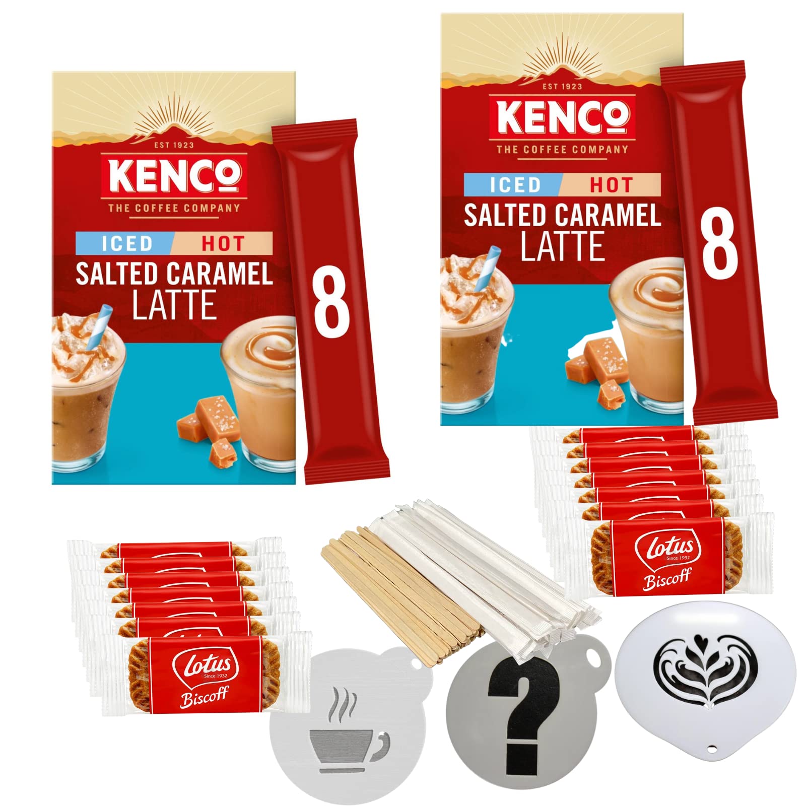 Buy Coffee Bundle Containing 16 Kenco Iced And Hot Salted Caramel Latte ...
