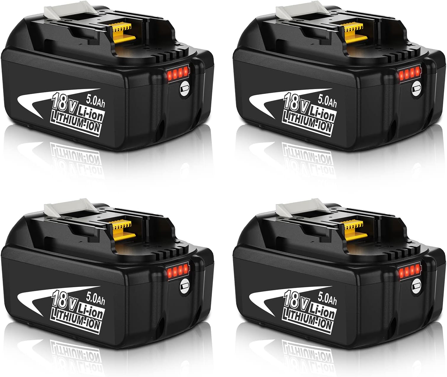 4packs Replacement for Makita 18V Batteries 5.0Ah BL1850 BL1840B ...