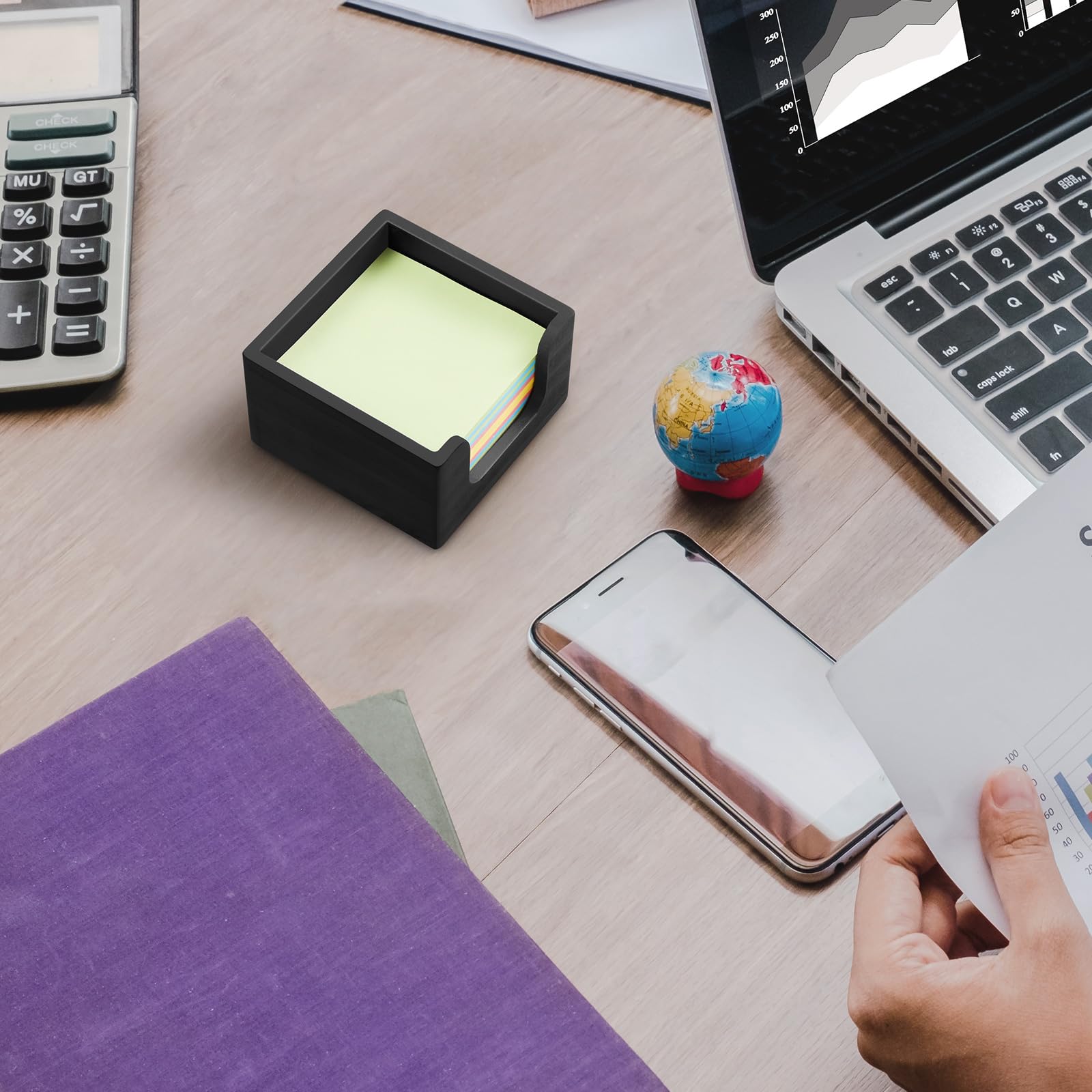 Snapklik.com : Sticky Note Holder, Wood Post It Note Dispenser For ...