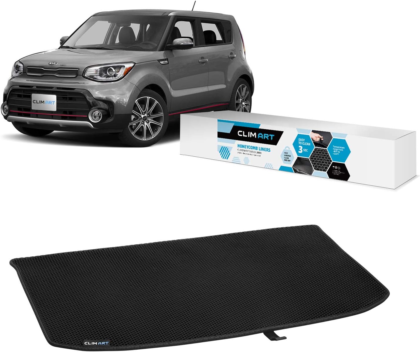 Amazon.com: SMARTLINER Custom Fit Cargo Trunk Liner Floor Mat Behind ...