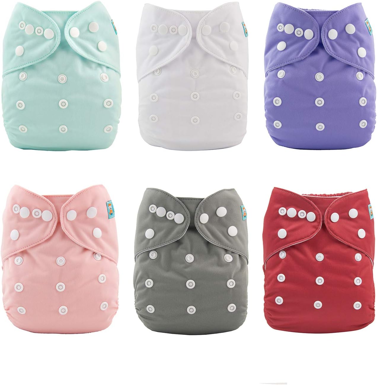 Amazon.com: Kinder Cloth Diapers Set of 5 Reusable Baby Diapers Pocket ...