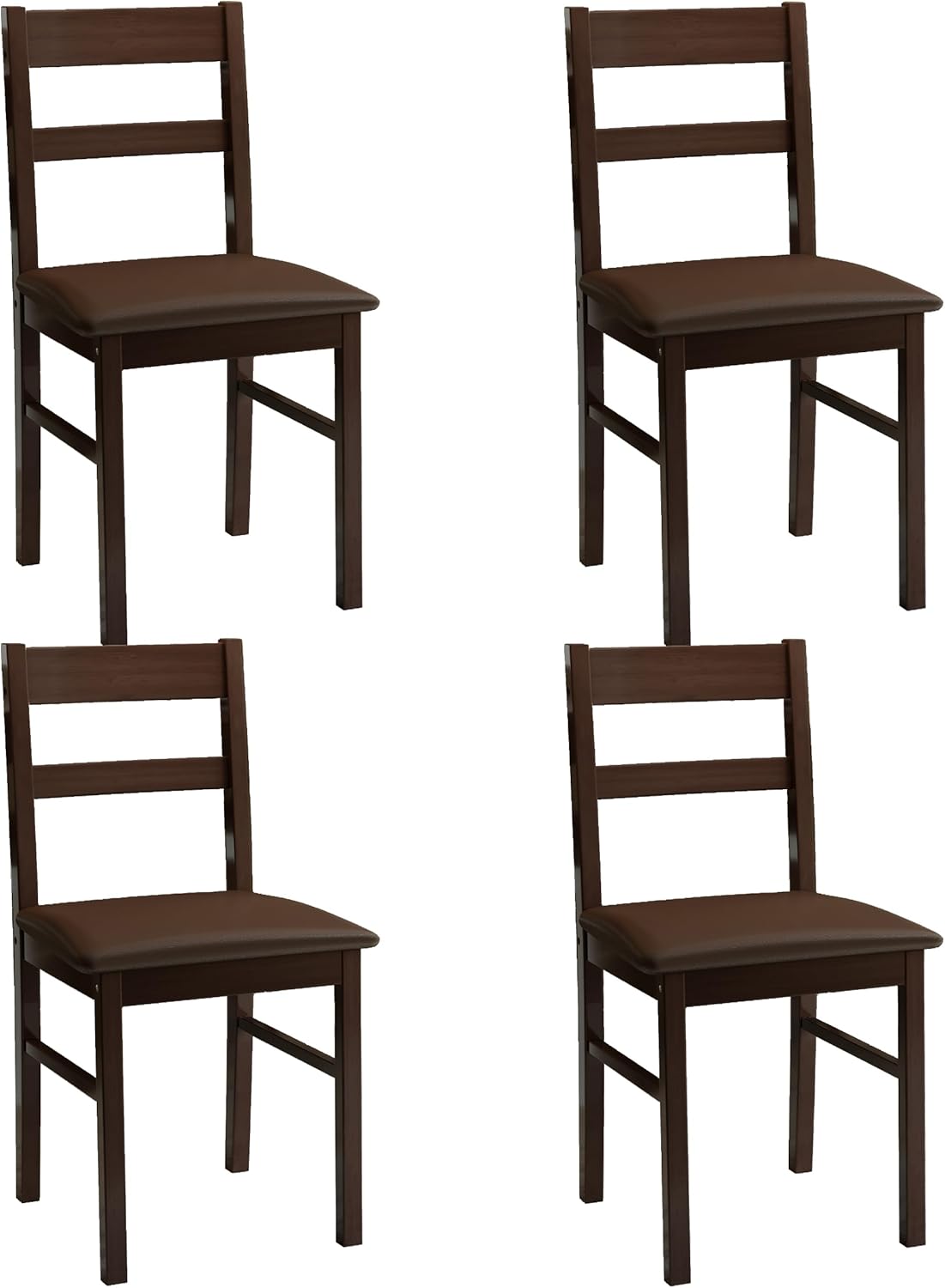 Amazon.com - Orweiin Solid Wood Kitchen Chairs for Dining Room, Kitchen ...