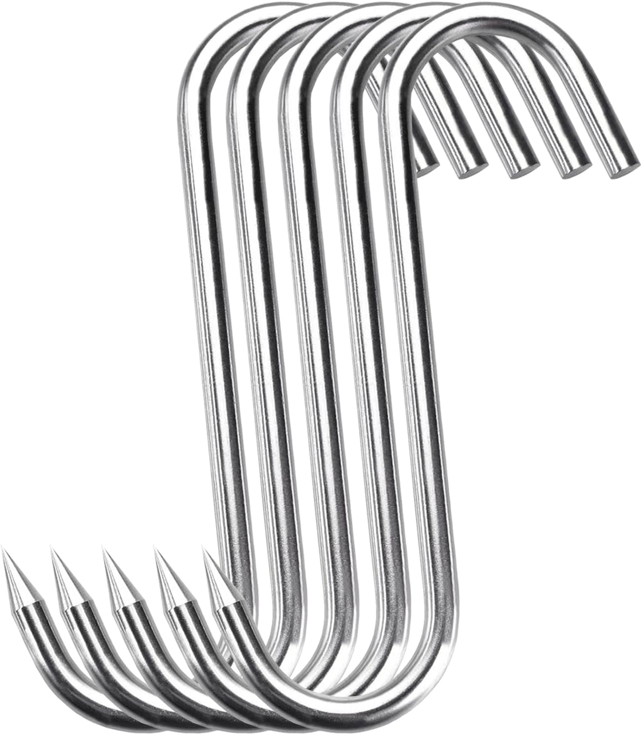 Amazon.com: 12 mm Meat Hooks for Hanging,10 in Stainless Steel Meat ...