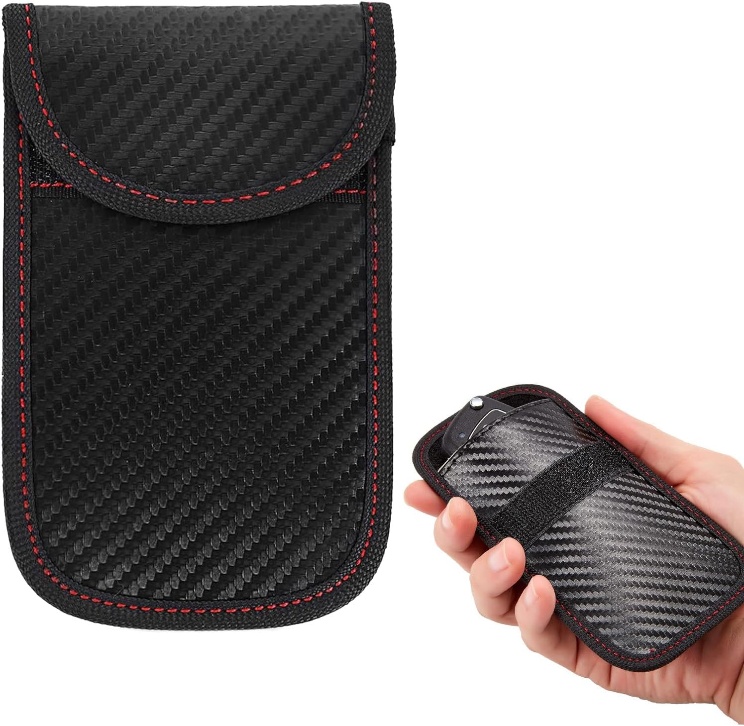 QUALDESN Faraday Pouch for Car Keys, Faraday Pouch, RFID Blocker Bag ...