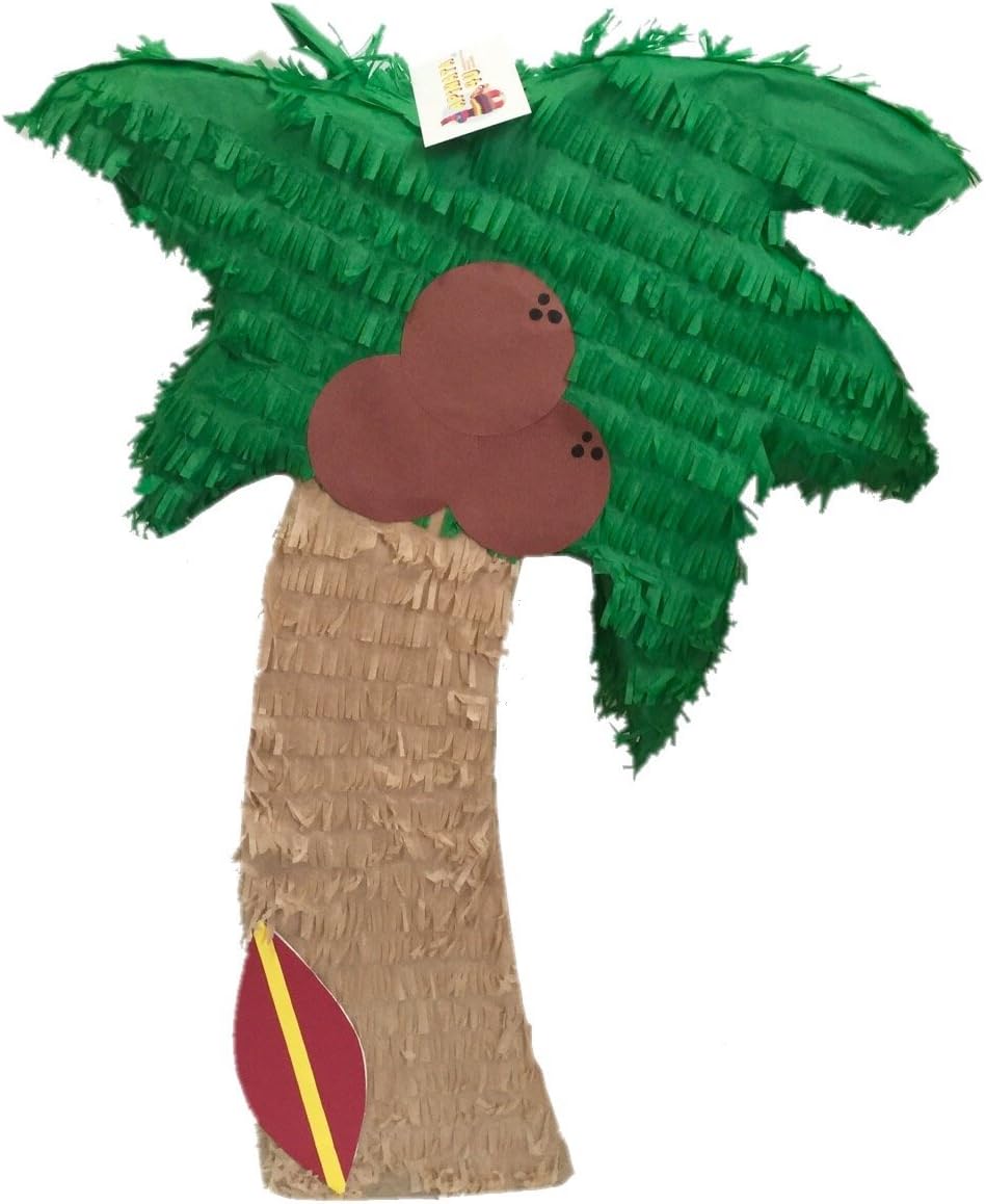 Amazon.com: Palm Tree Pinata 20" Tall Summer Themed Tropical Party ...