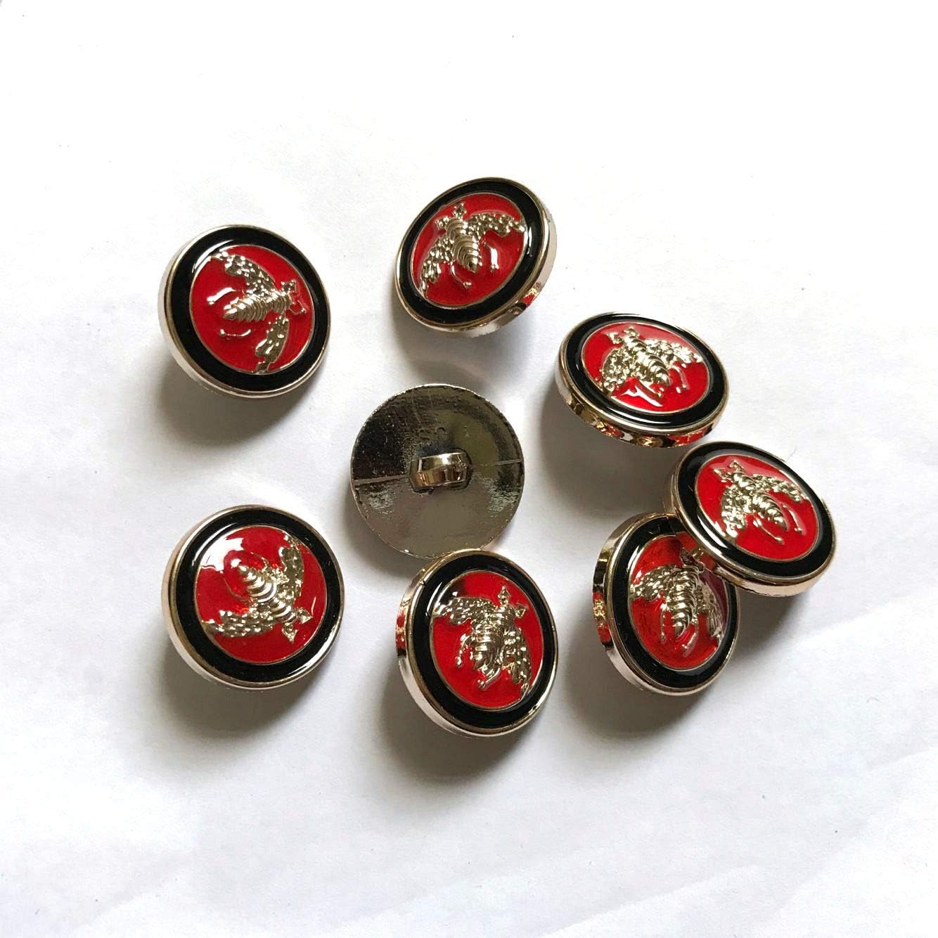 Amazon.com : New 20pcs Plastic Button bee semi-Circular Coat Small ...