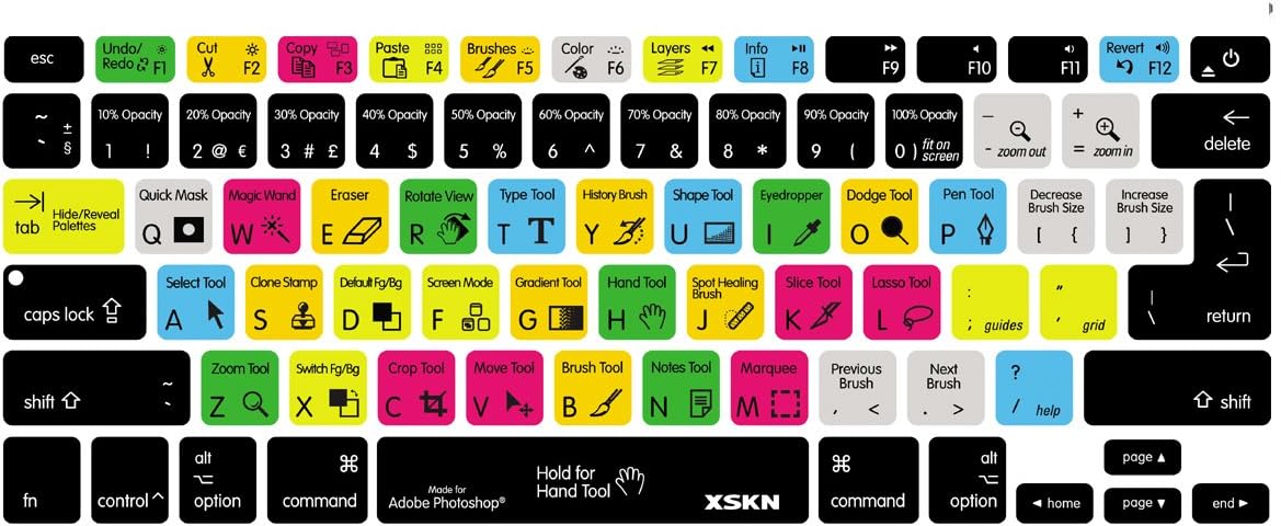 Amazon.com: XSKN Adobe Photoshop Keyboard Silicone Skin Cover for ...