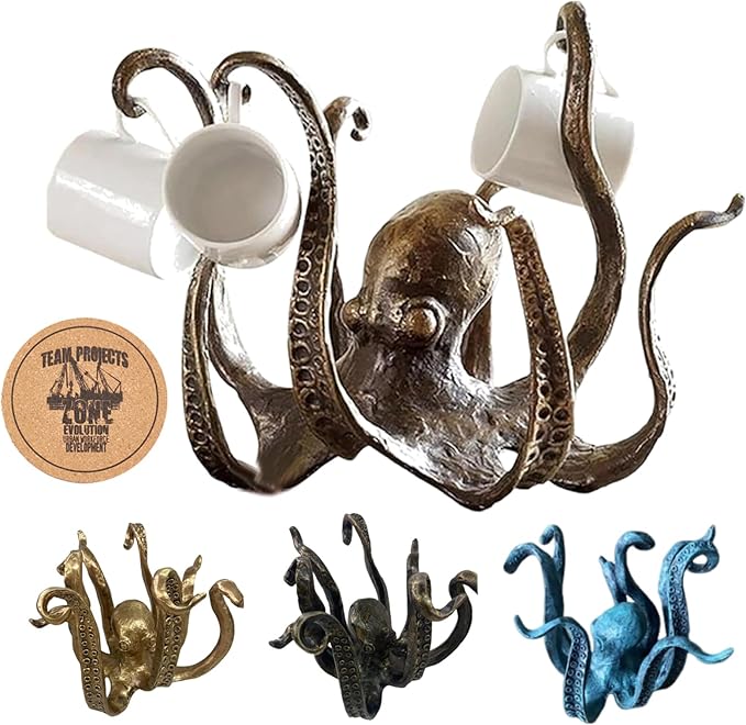 Amazon.com: Avlpjno Octopus Mug Holder, Octopus Cup Holder, Octopus ...