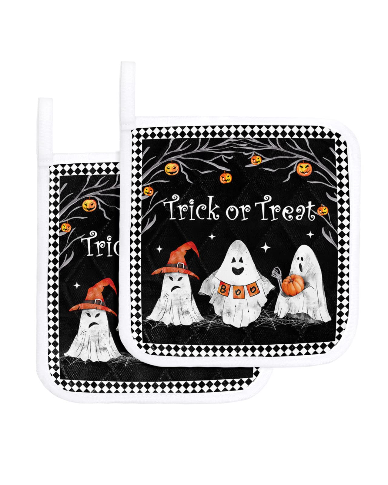 Amazon.com: 2 Packs Halloween Pot Holders Sets for Kitchen,Oven Pan ...