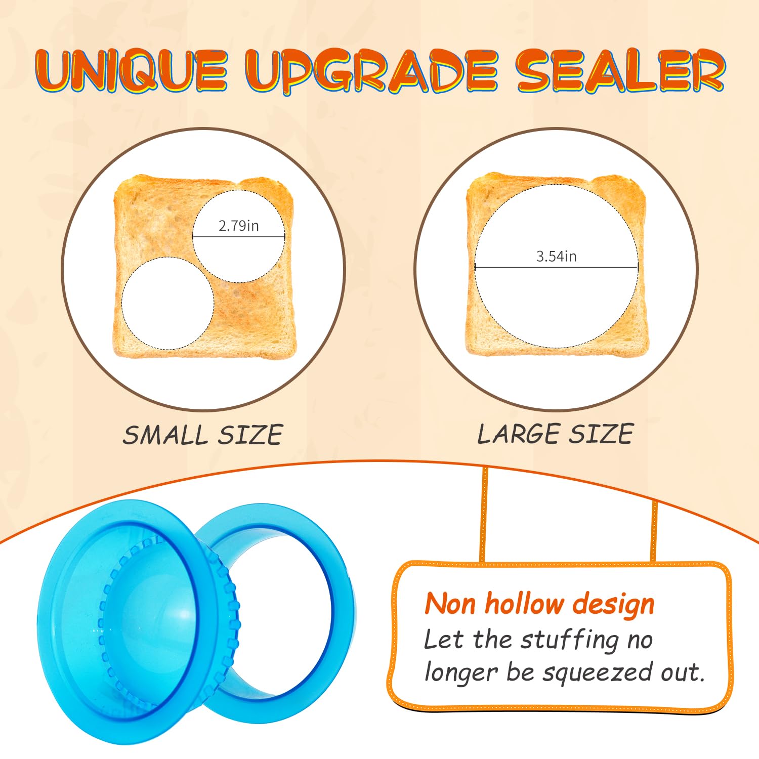 Snapklik.com : Sandwich Cutter And Sealer - 5 PCS Decruster Sandwich ...