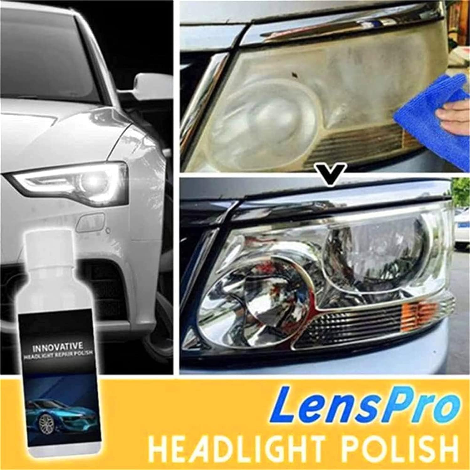 Buy Lens Pro Headlight Polish,Lens Pro Advanced Headlight Repair Polish ...