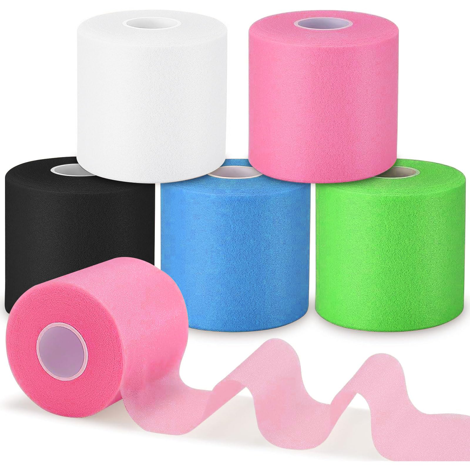 5 Rolls Athletic Foam Tape Underwrap Bandage Pre-Wrap Sports Tape ...