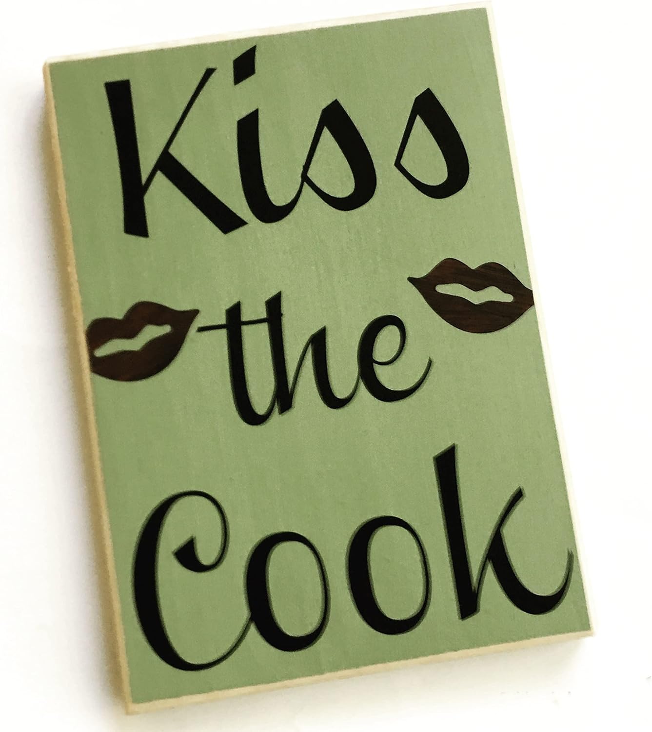 Amazon.com: Prim Designs by Prim 8x12 Kiss The Cook Custom Wood Sign ...