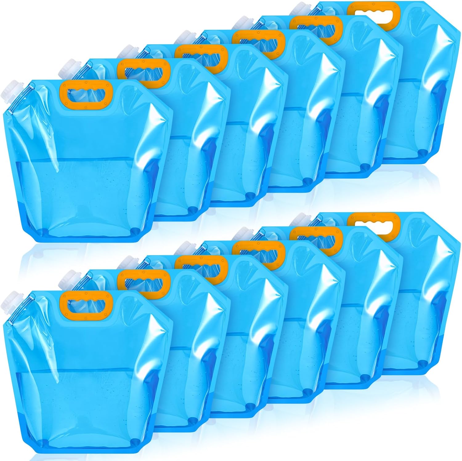 Amazon.com : Tessco 12 Pack 1.3 Gallon Collapsible Water Storage Bag ...