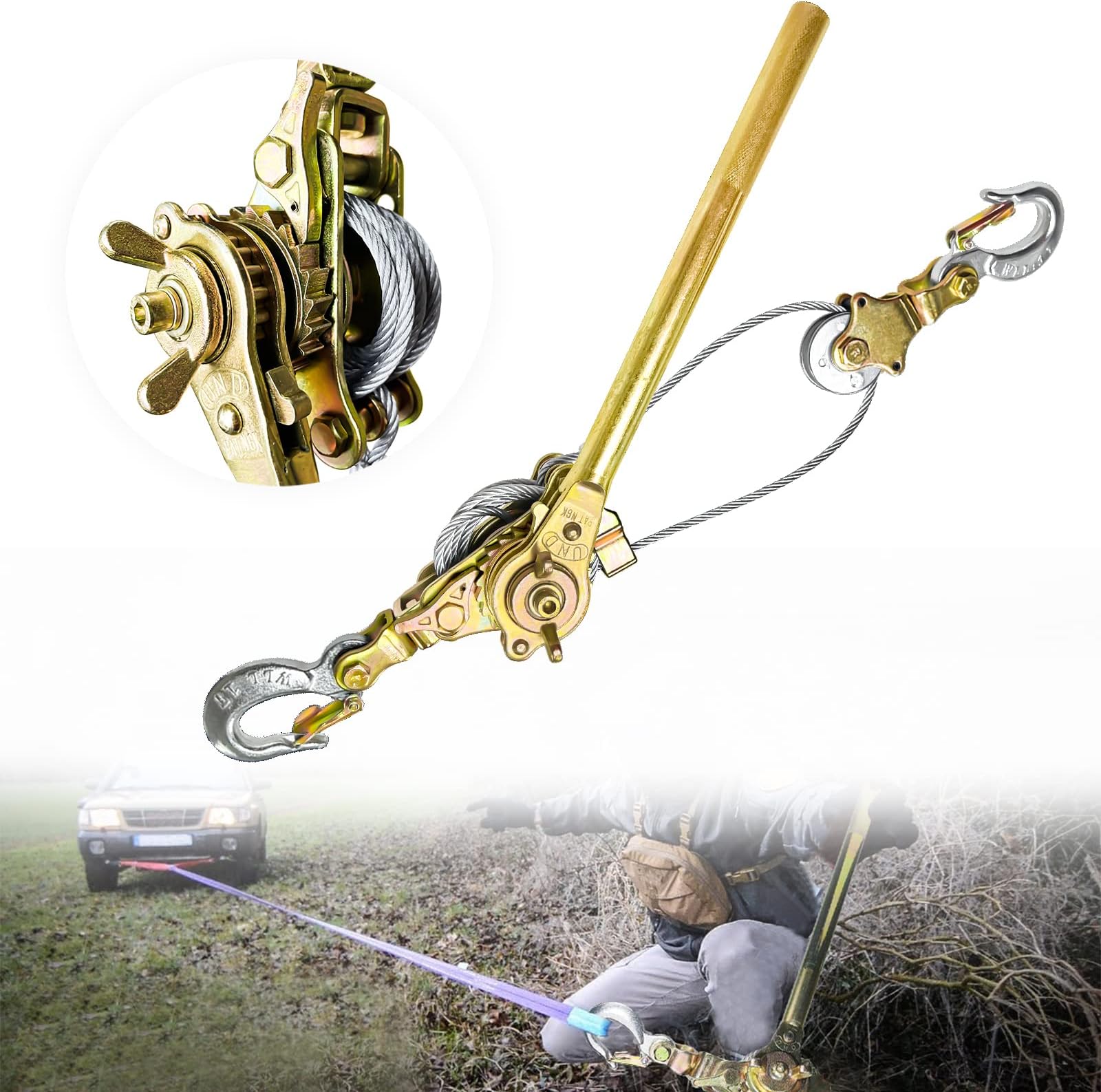 Maasdam Pow'R Pull 144SB-6 2 Ton Capacity Pow'R Pull USA Made - Pulley ...