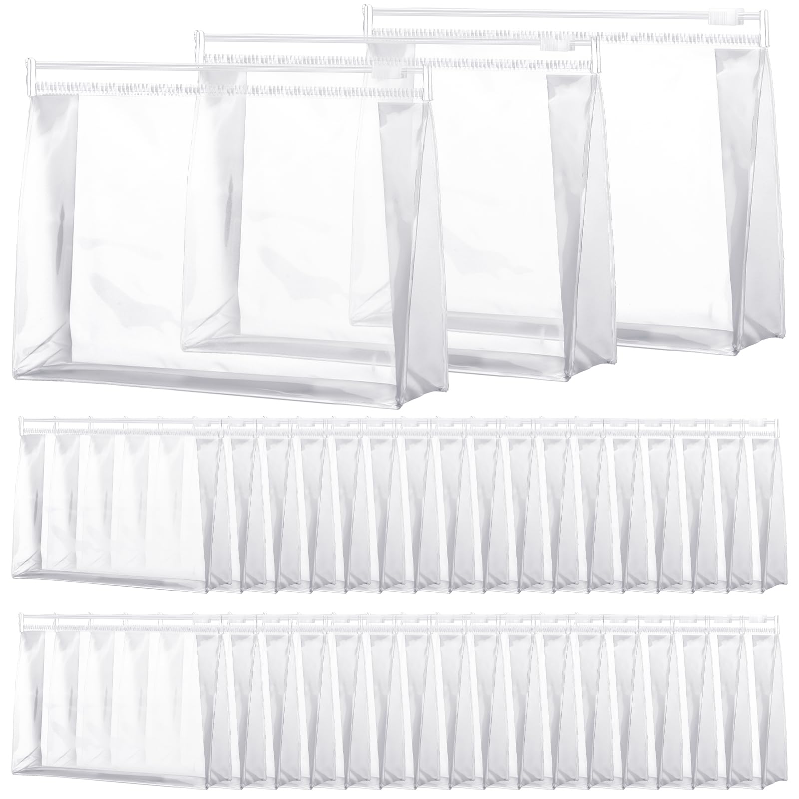 Amazon.com : Xuniea 50 Pieces Mini Clear Makeup Bag Small Clear Zipper ...