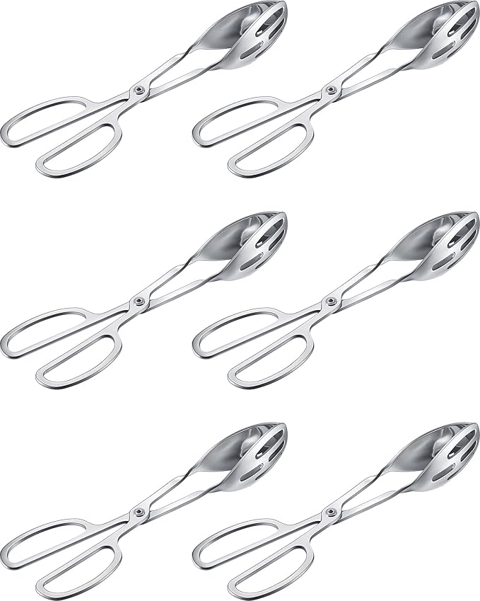 Amazon.com: Serving Tongs Set Buffet Tongs Metal Kitchen Tongs Polished ...