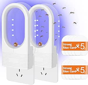 Amazon.com : 𝗢𝗱𝗼𝗿𝗹𝗲𝘀𝘀&𝗡𝗼𝗶𝘀𝗲𝗹𝗲𝘀𝘀 Plug in Fly Trap Indoor Bug Catcher ...