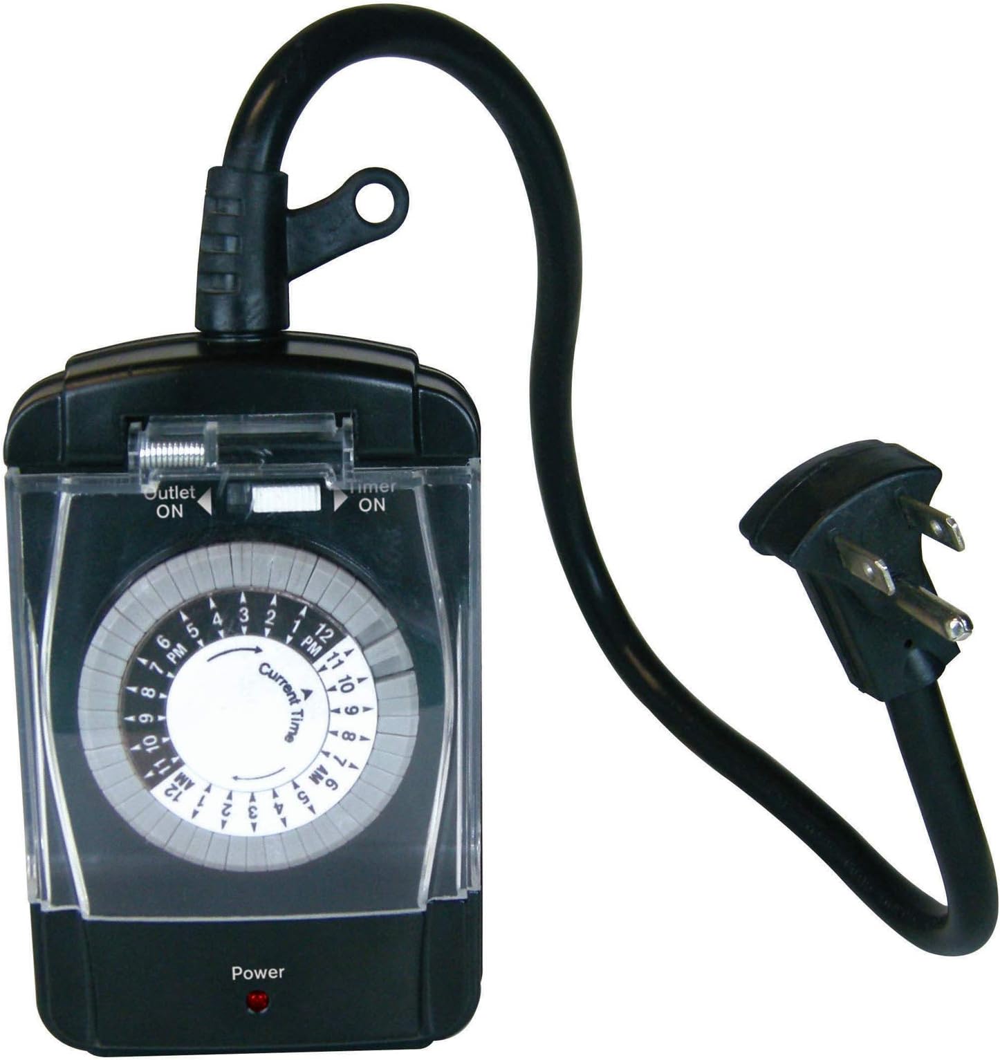 Prime Wire & Cable TNO24111 2-Outlet Pigtail with 24 Hour Electro ...