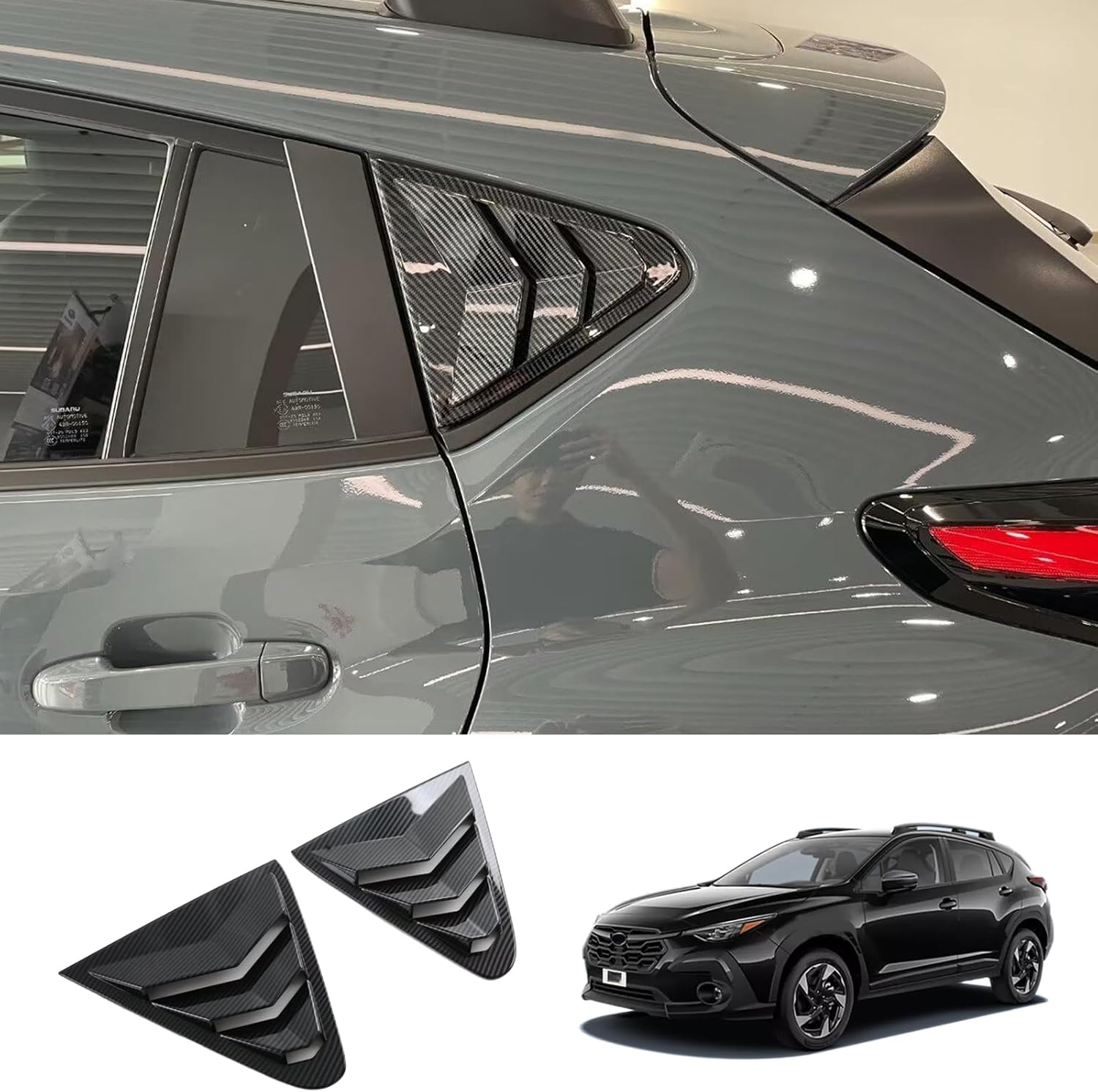 Amazon.com: APEXRA Car Rear Side Window Shutters, for Subaru Crosstrek ...